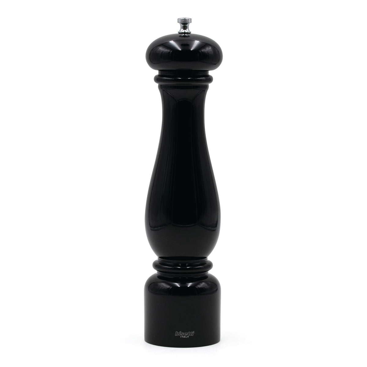 Bisetti Firenze Black Lacquered Beechwood Pepper Mill, 12-5/8-Inches ...