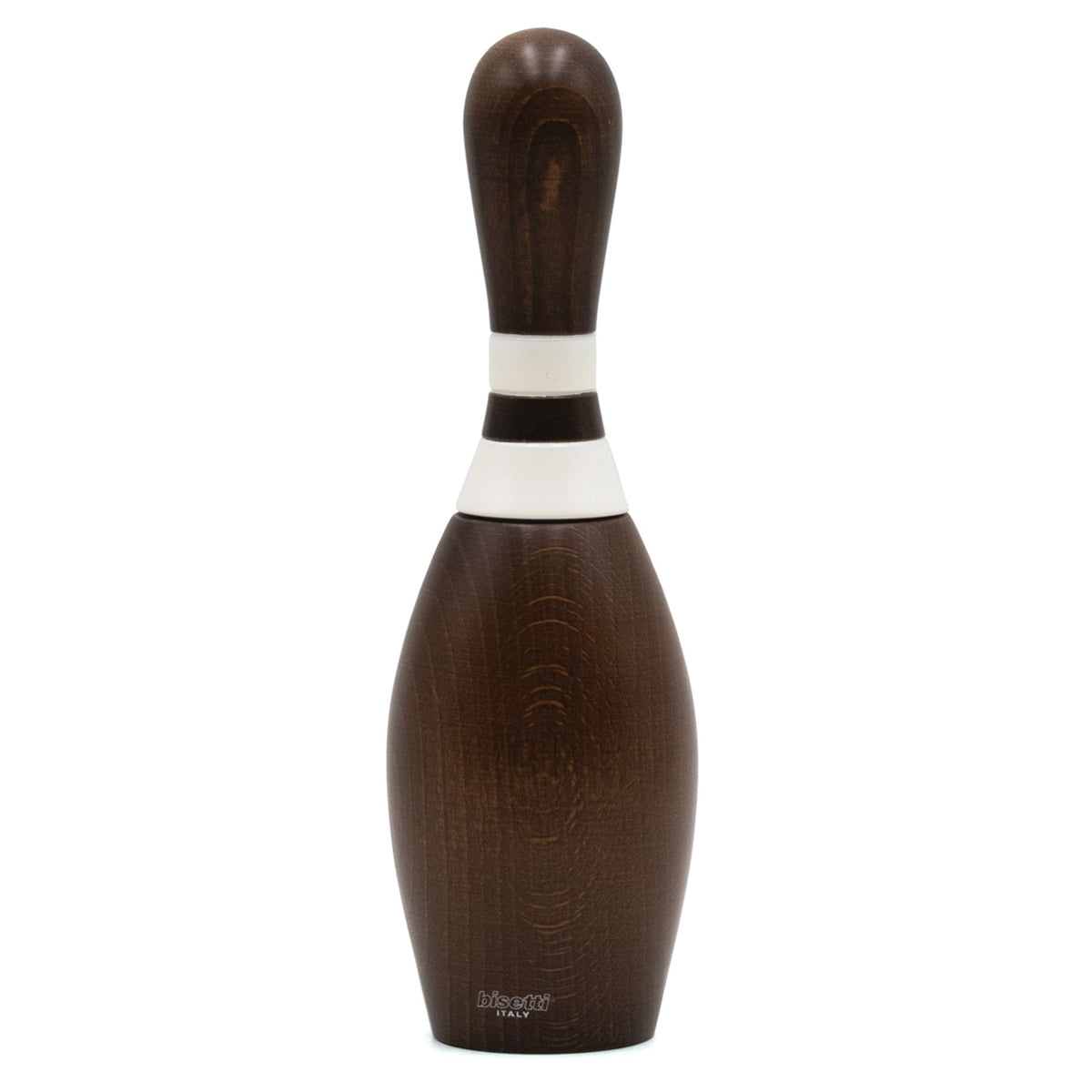 Bisetti Icons Walnut Wood "Bowling" Salt, Pepper or Spice Mill, 9-1/16 ...