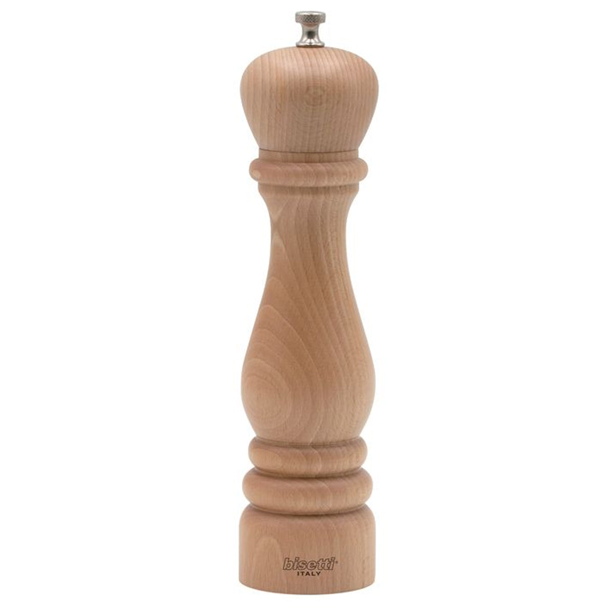 Bisetti Roma Beechwood Pepper Mill, 9-7/8-Inches | BisettiUSA